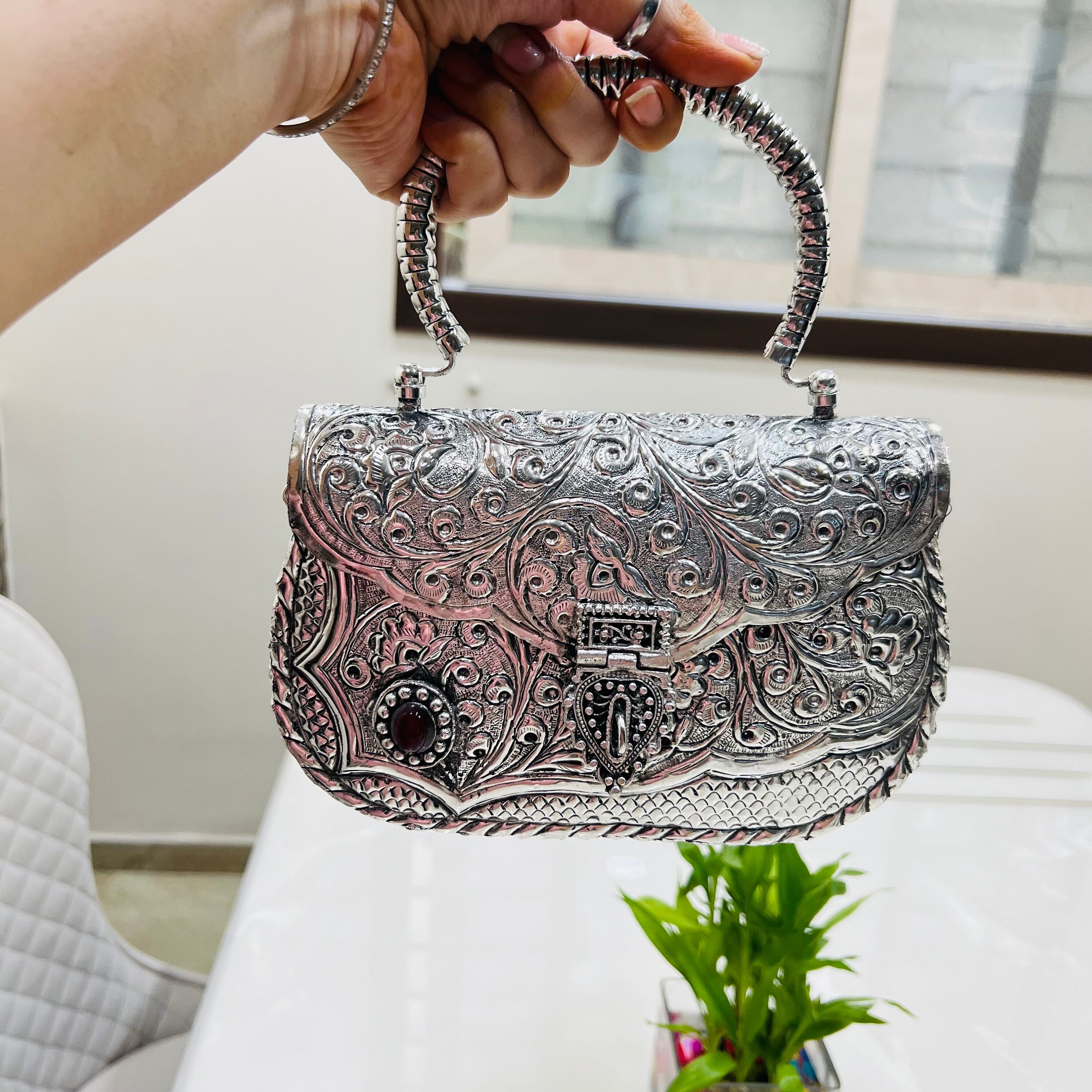 Indian Antique Metal Sling Bag Vintage Bags Bridal Bags - Etsy