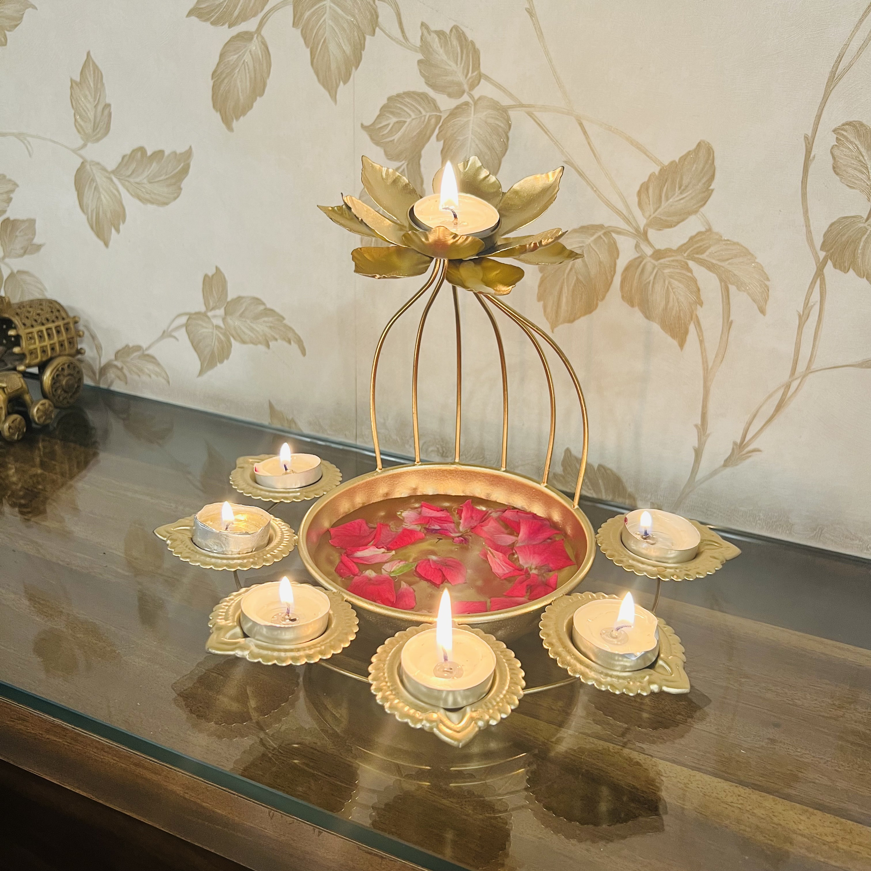 Lotus Urli Bowl, Urli for Floating Candle-flower, Decorative Bowl ...