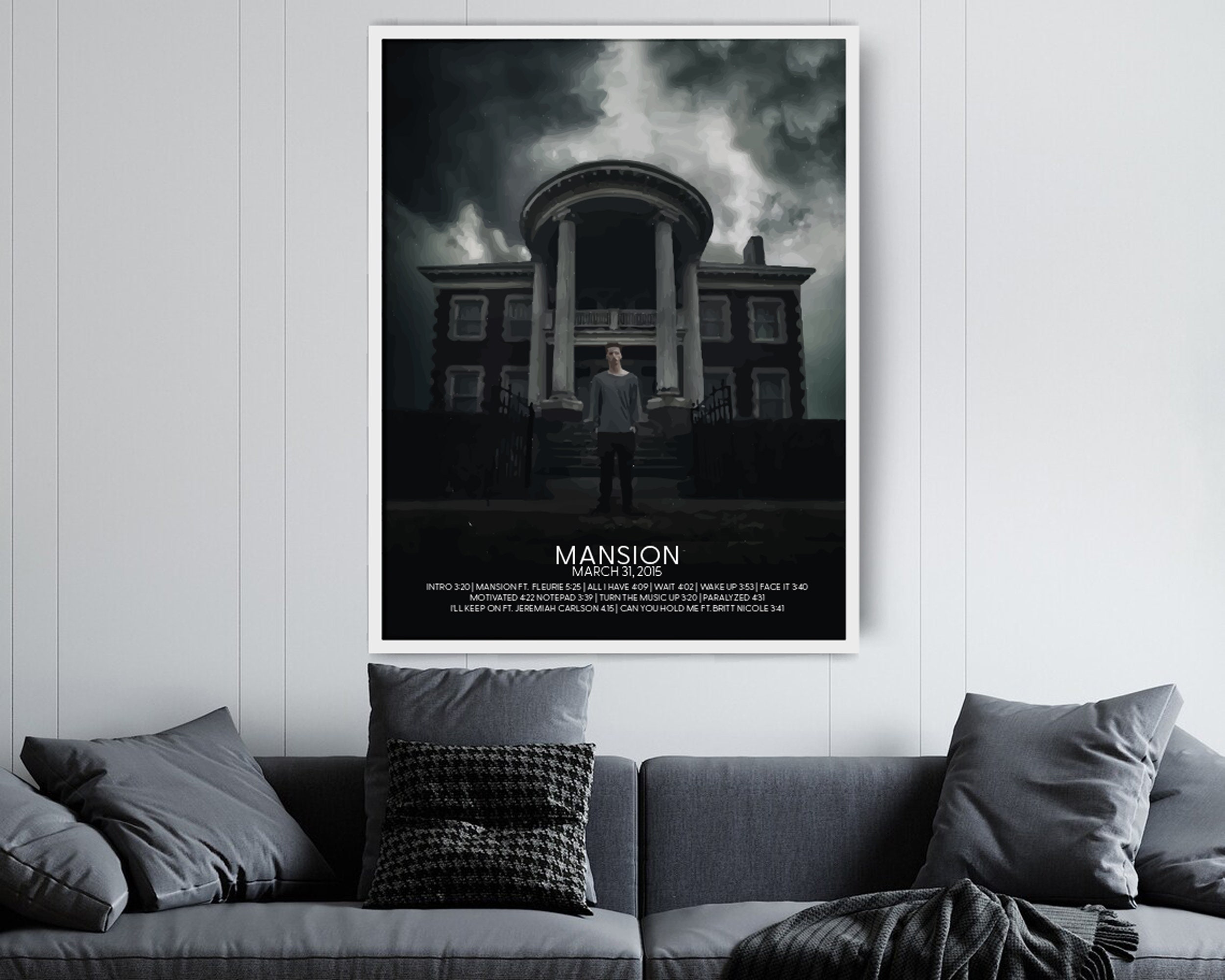 NF Mansion Album Poster NF Art Gift for Music Lovers NF Merch Gift for ...