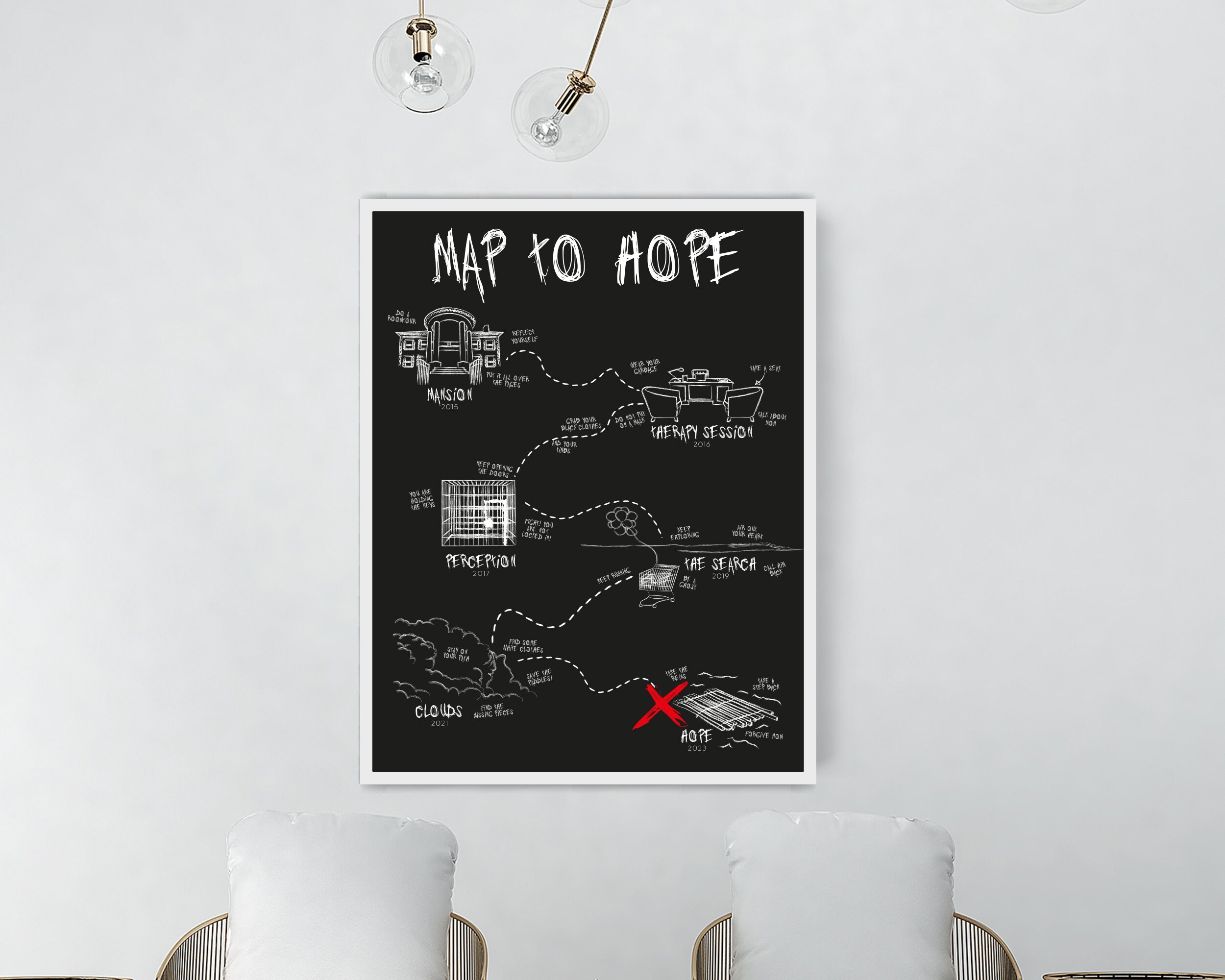NF Map to Hope Poster NF Art Gift for Music Lovers NF - Etsy