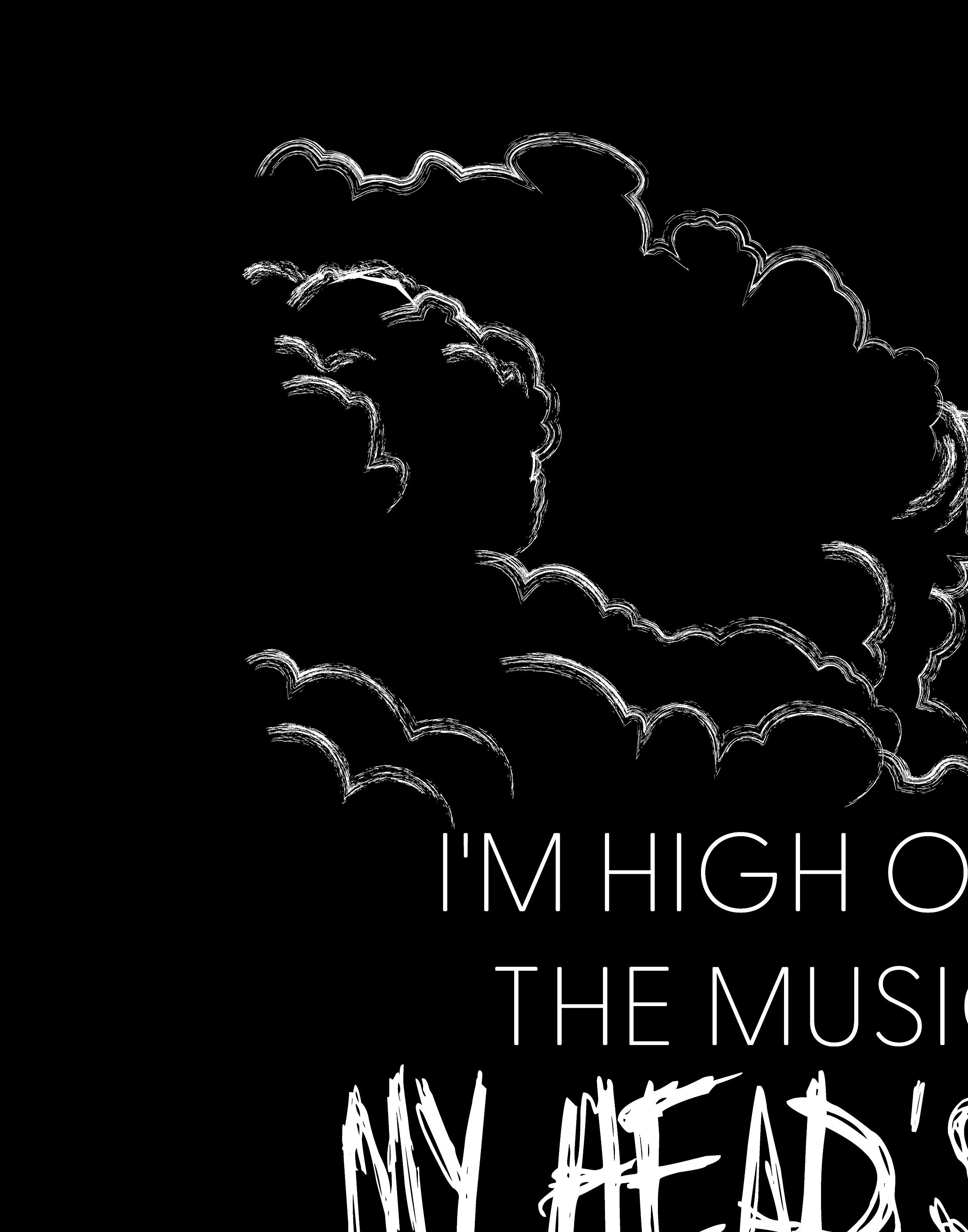 NF Perception Poster NF Art High off Head in the Clouds - Etsy