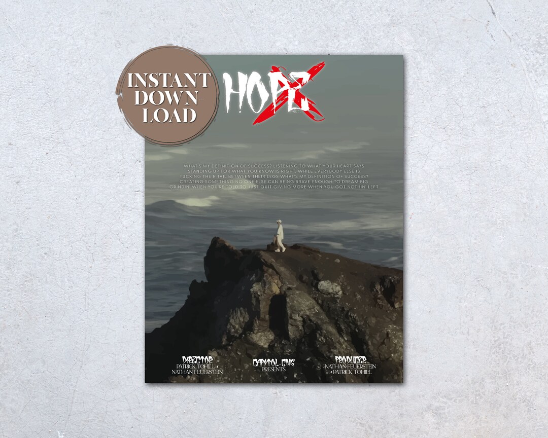 NF Hope Poster NF Art Gift for Music Lovers NF Merch Gift for Him Gift ...