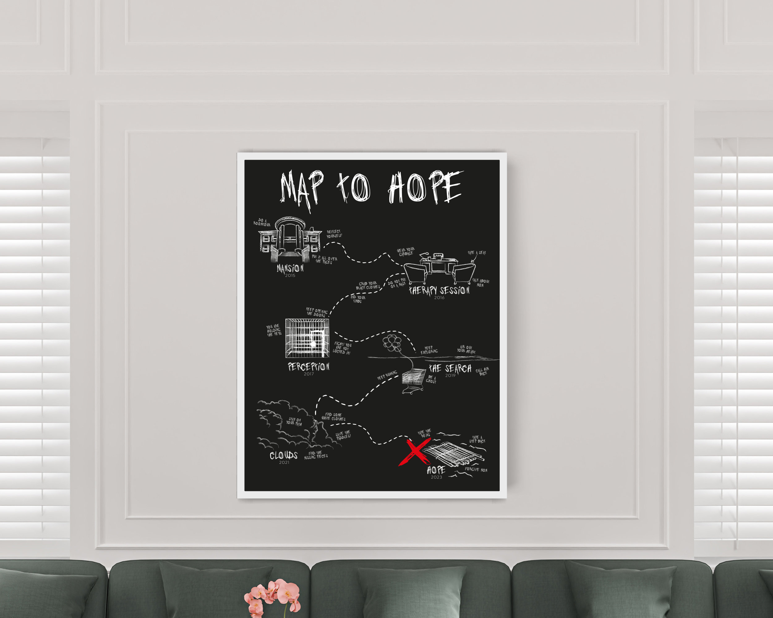 NF Map to Hope Poster NF Art Gift for Music Lovers NF - Etsy