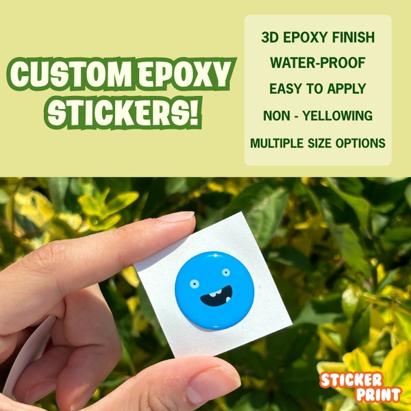 Epoxy Sticker - Etsy