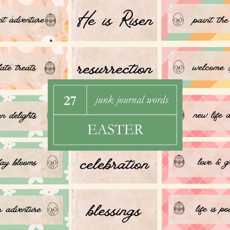 Easter Word Art - Etsy