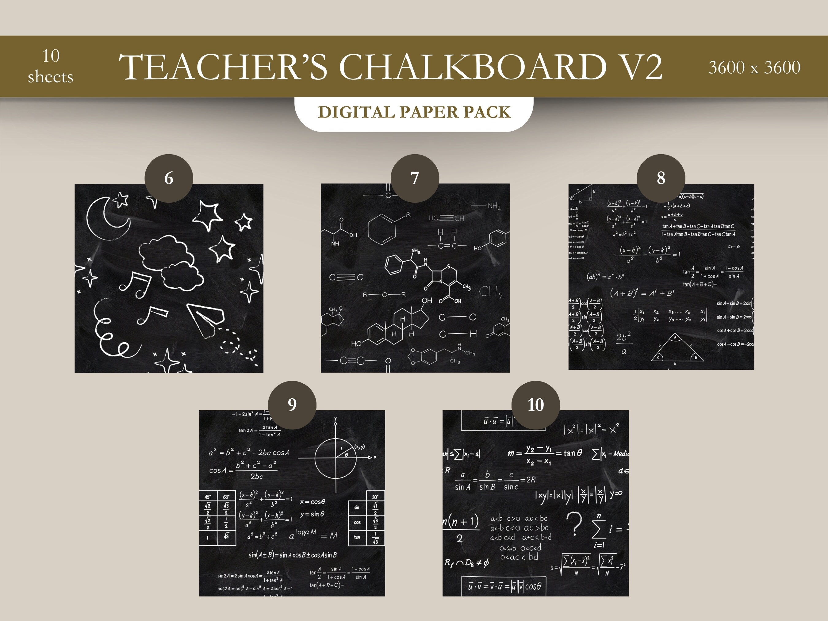 Teacher Blackboard Chalk Digital Paper | Classroom Kids Background ...