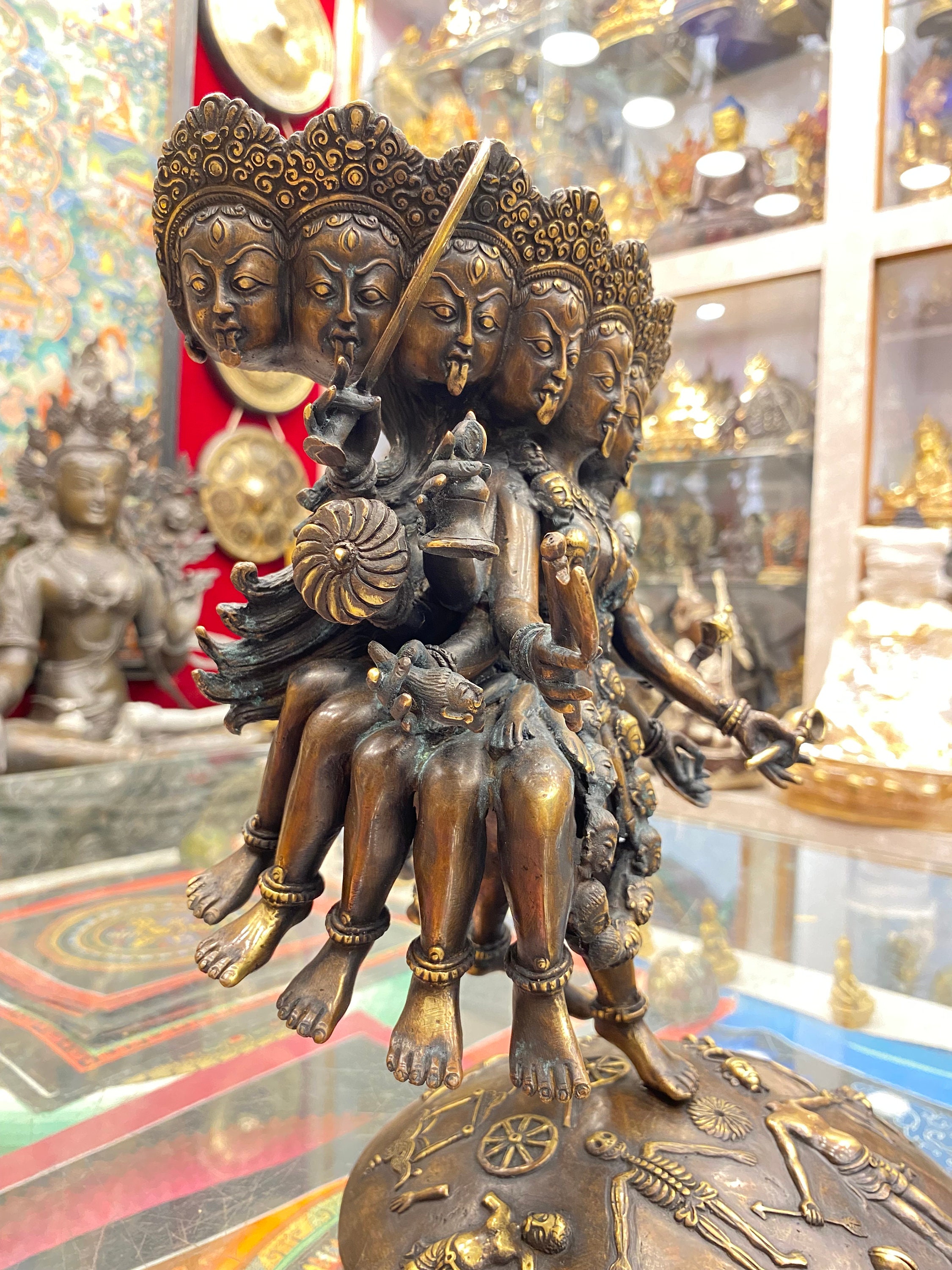 30cm, Statue of Kali, Battle Kali, Rare Find, Handmade in Nepal - Etsy ...