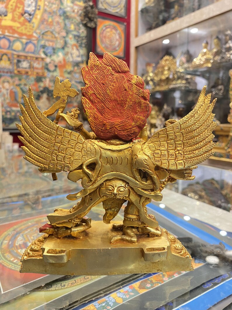21cm, Hayagriva Statue, With Full Gold Plated and Painted Face ...
