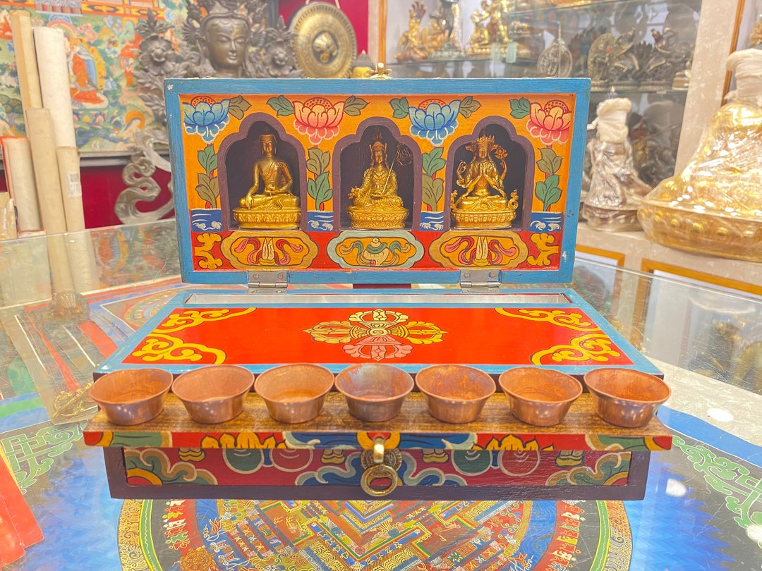 26x12x13cm, Traveling Altar Box, Foldable & Any 3 Pcs of 6.5cm Premium ...