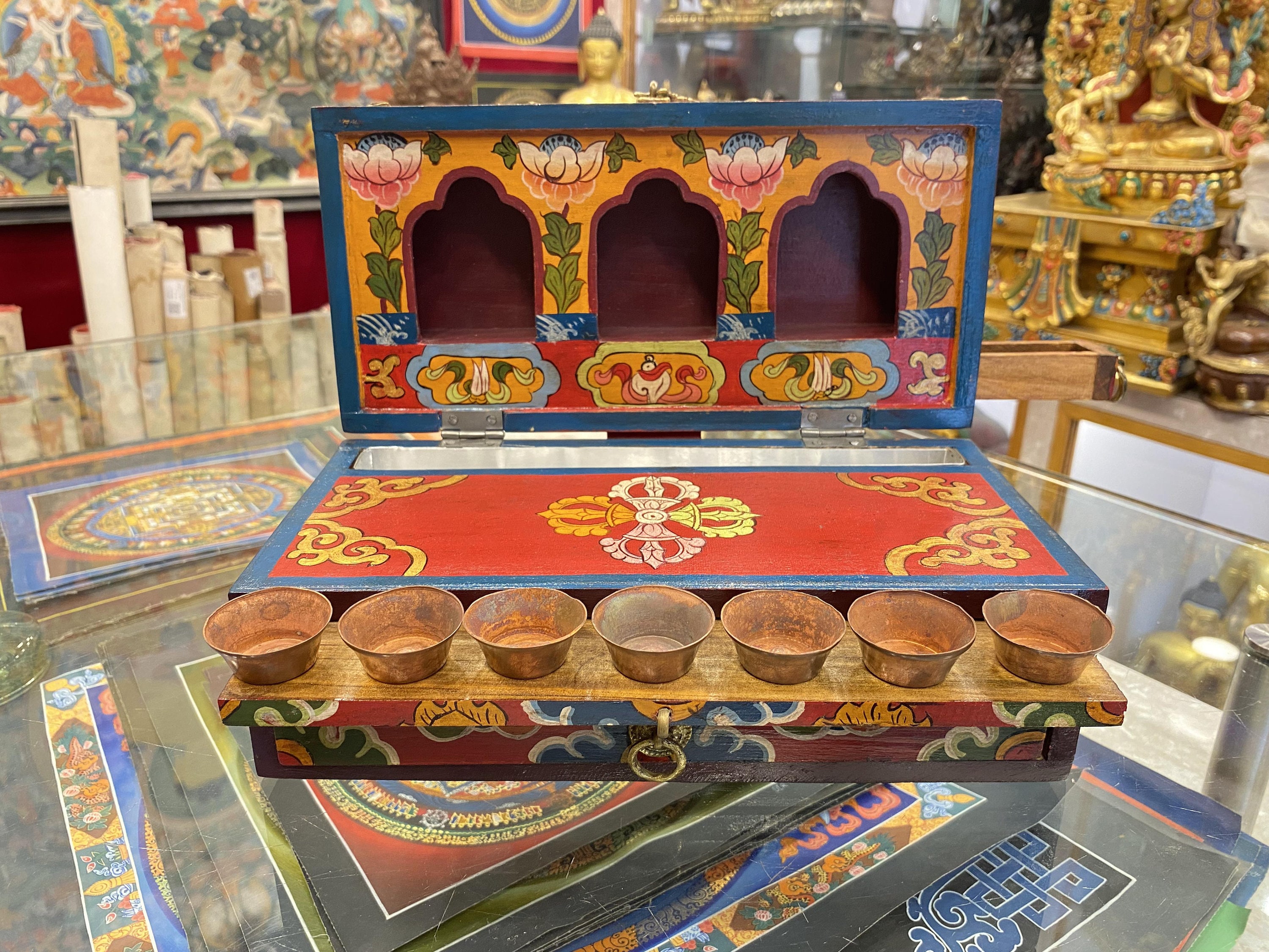 26x12x13cm Buddhist Handmade Wooden Traveling Altar Box - Etsy