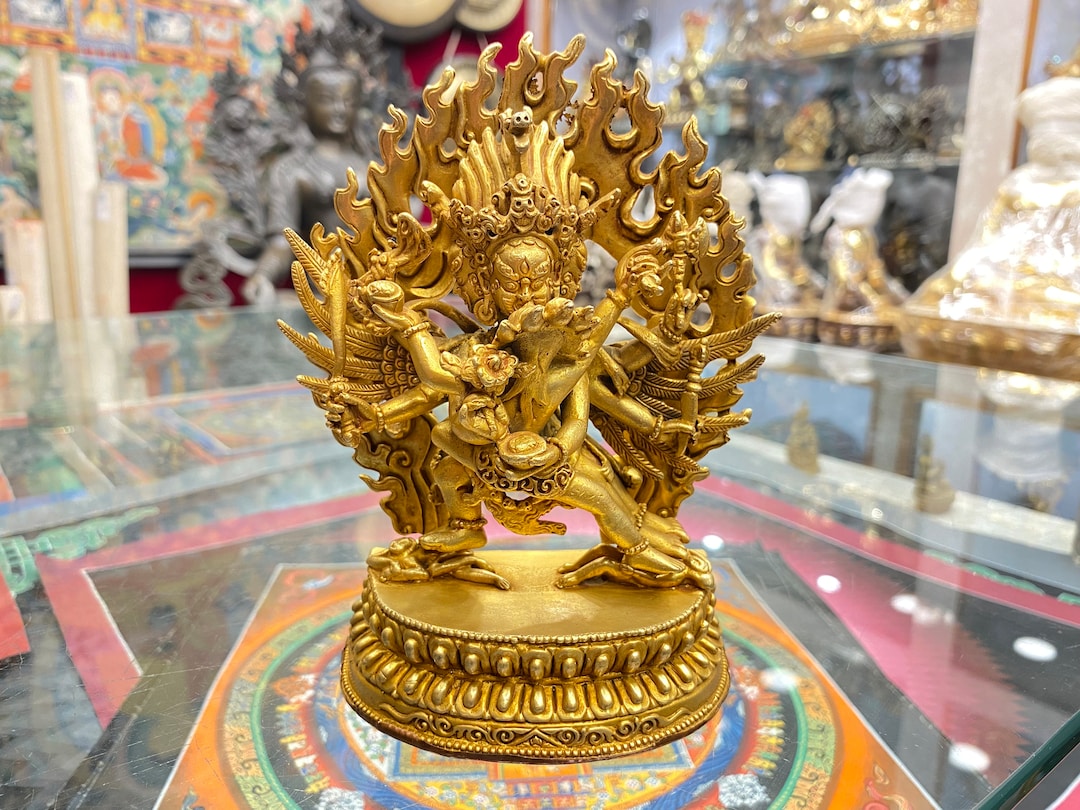 12cm, Hayagriva Statue, Full Gold Plated, Handmade in Nepal. - Etsy