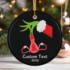 Funny Uterus Christmas Ornament Nurse Midwife Doula Gift Feminism ...