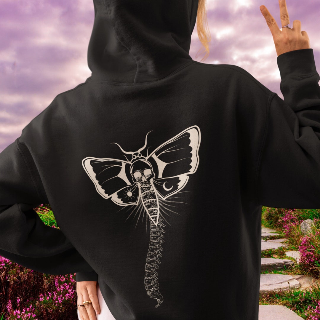 Goth Moth Radiology Hoodie: X-ray Tech Sweatshirt - Etsy