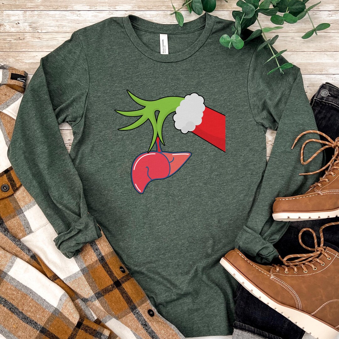 Funny Liver Christmas Shirt | Hepatology Holiday Gift | Transplant ...