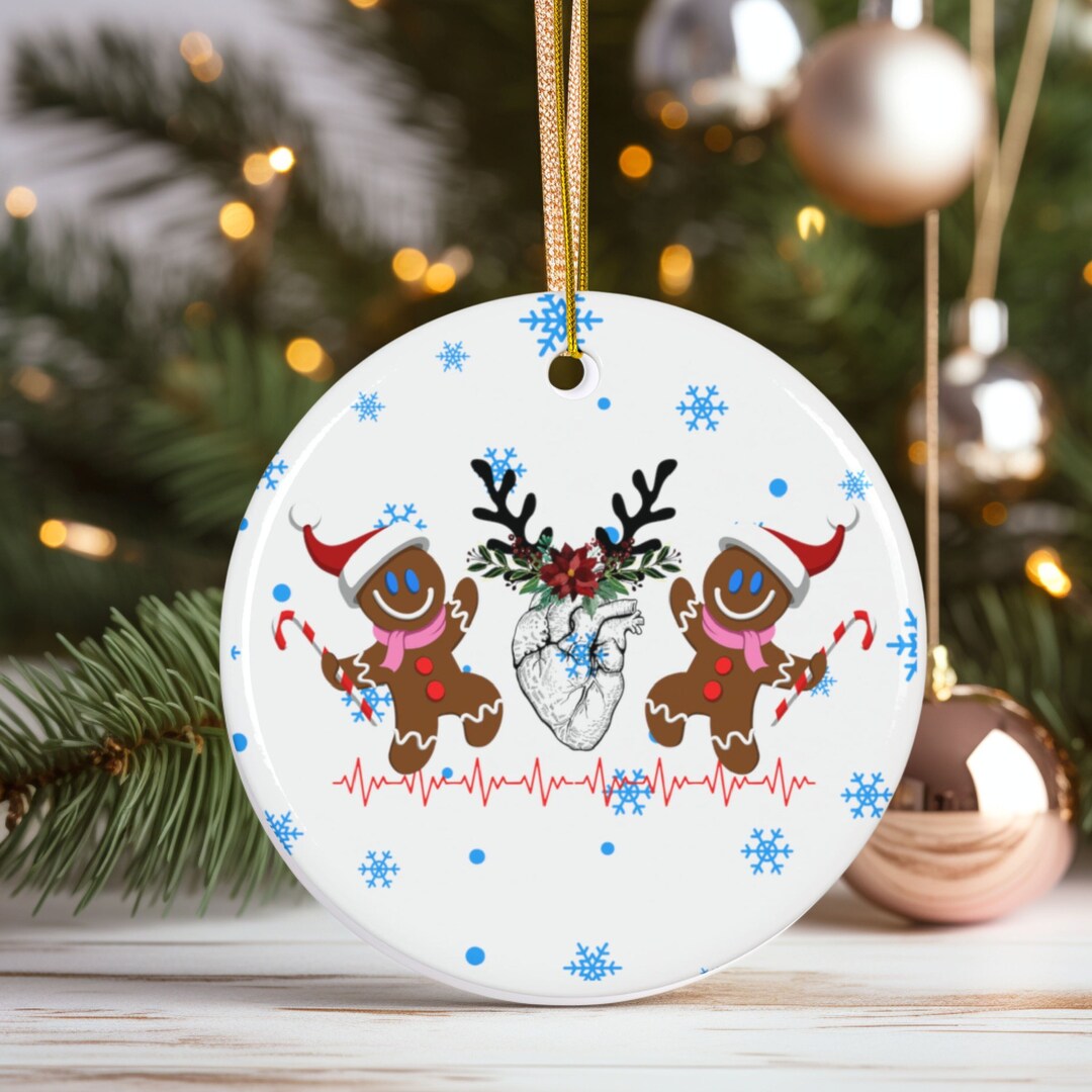 Cardiac Nurse Ornament Heart Anatomy Christmas Gift Ginger Bread ...