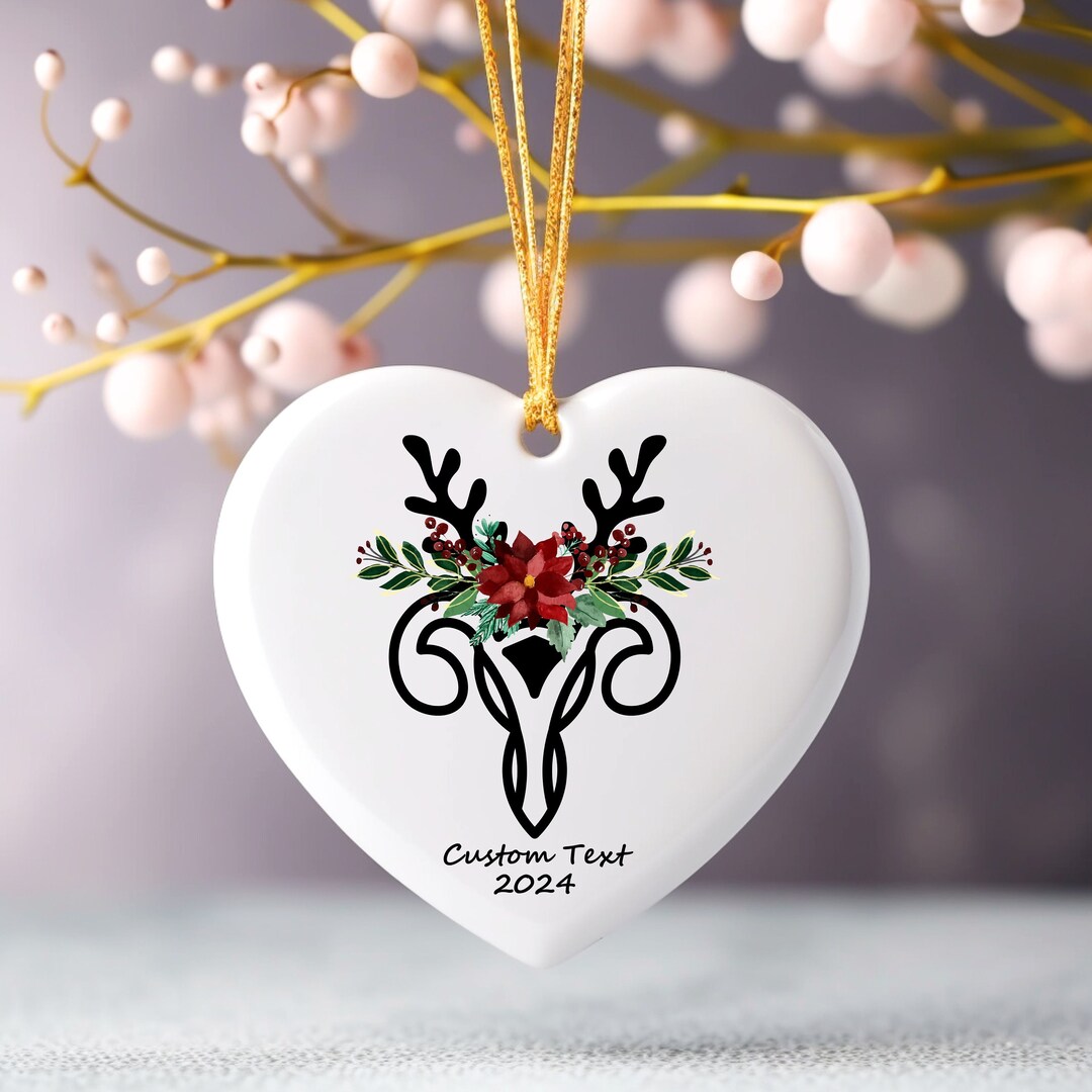 Custom Uterus Christmas Ornament Nurse Midwife Doula Gift Feminism ...