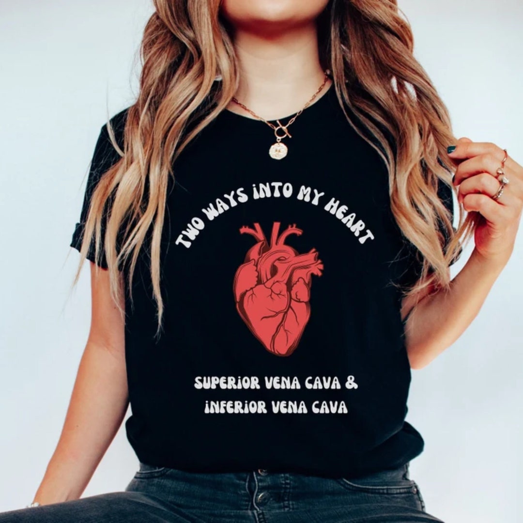Cardiac Nurse Shirt Heart Anatomy Shirt Anatomical Heart Tee Cath Lab ...