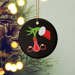 Funny Uterus Christmas Ornament Nurse Midwife Doula Gift Feminism ...
