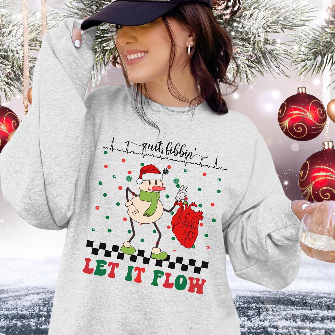 Christmas Cardiac Shirt Heart Anatomy Ghosts Tshirt Cardiology Heart ...