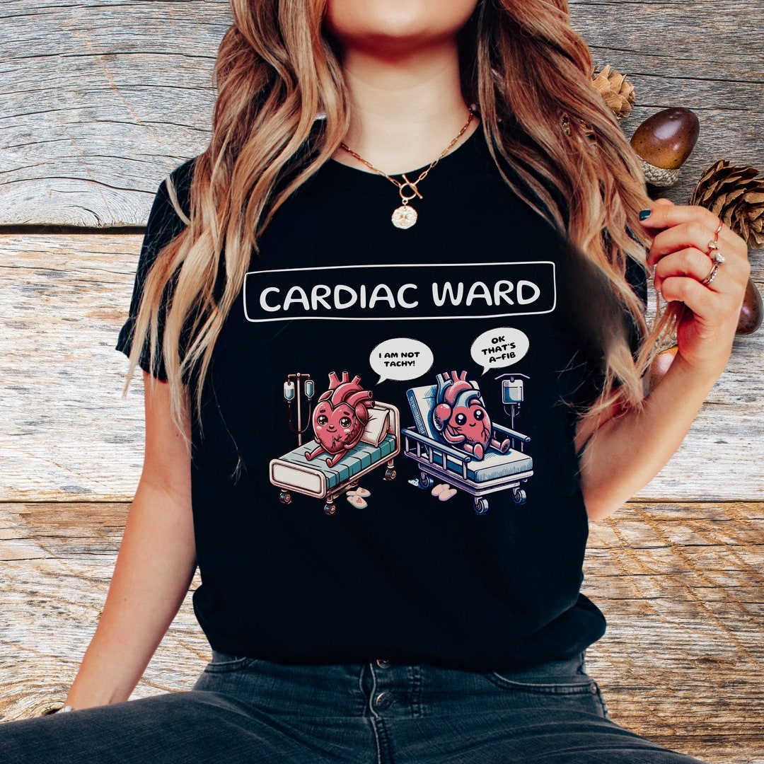 Funny Cardiac ICU T-shirt: Heart Anatomy RN Gift - Etsy
