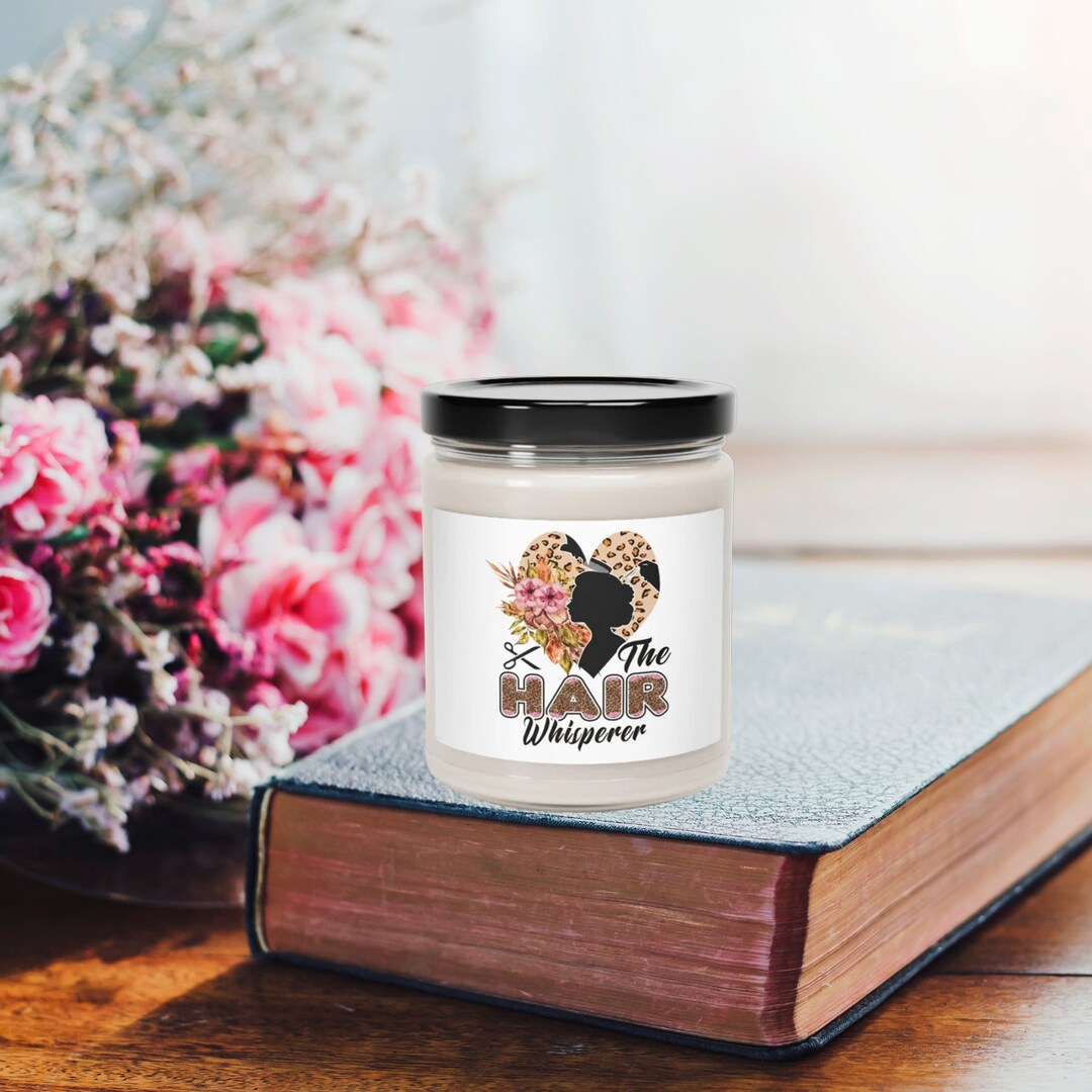 Hairdresser Gift Candle: "hair Whisperer" Salon Decor, Scented Soy Wax ...