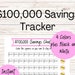 100k Savings Challenge, 100000 Saving Tracker, Save 100k, Printable ...