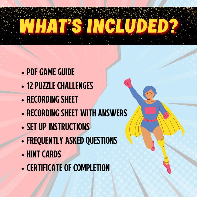Superhero Escape Room for Kids, Superhero Activities for Children ...