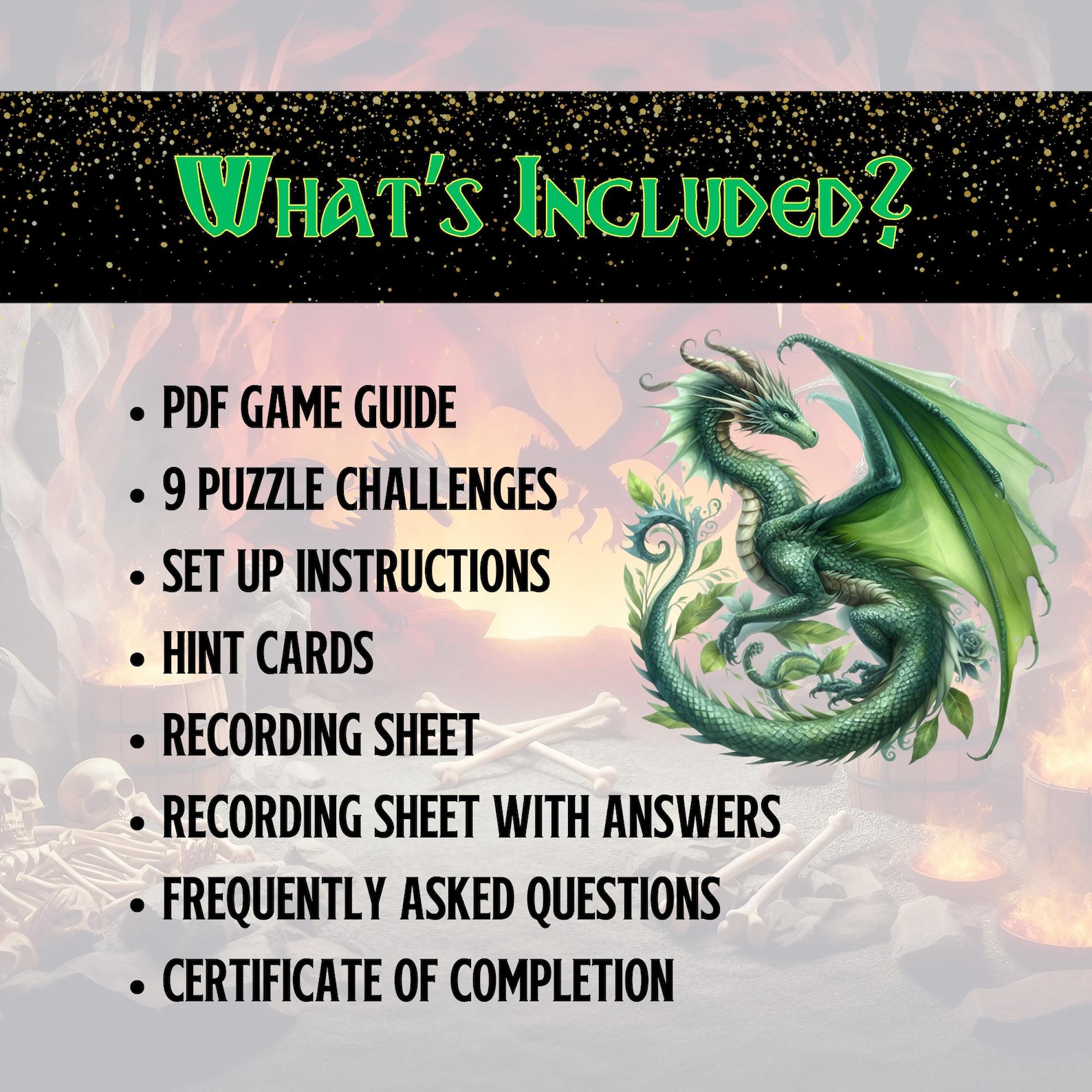 Dragons Lair Escape Room for Kids, Dragon Quest Activities for Children ...