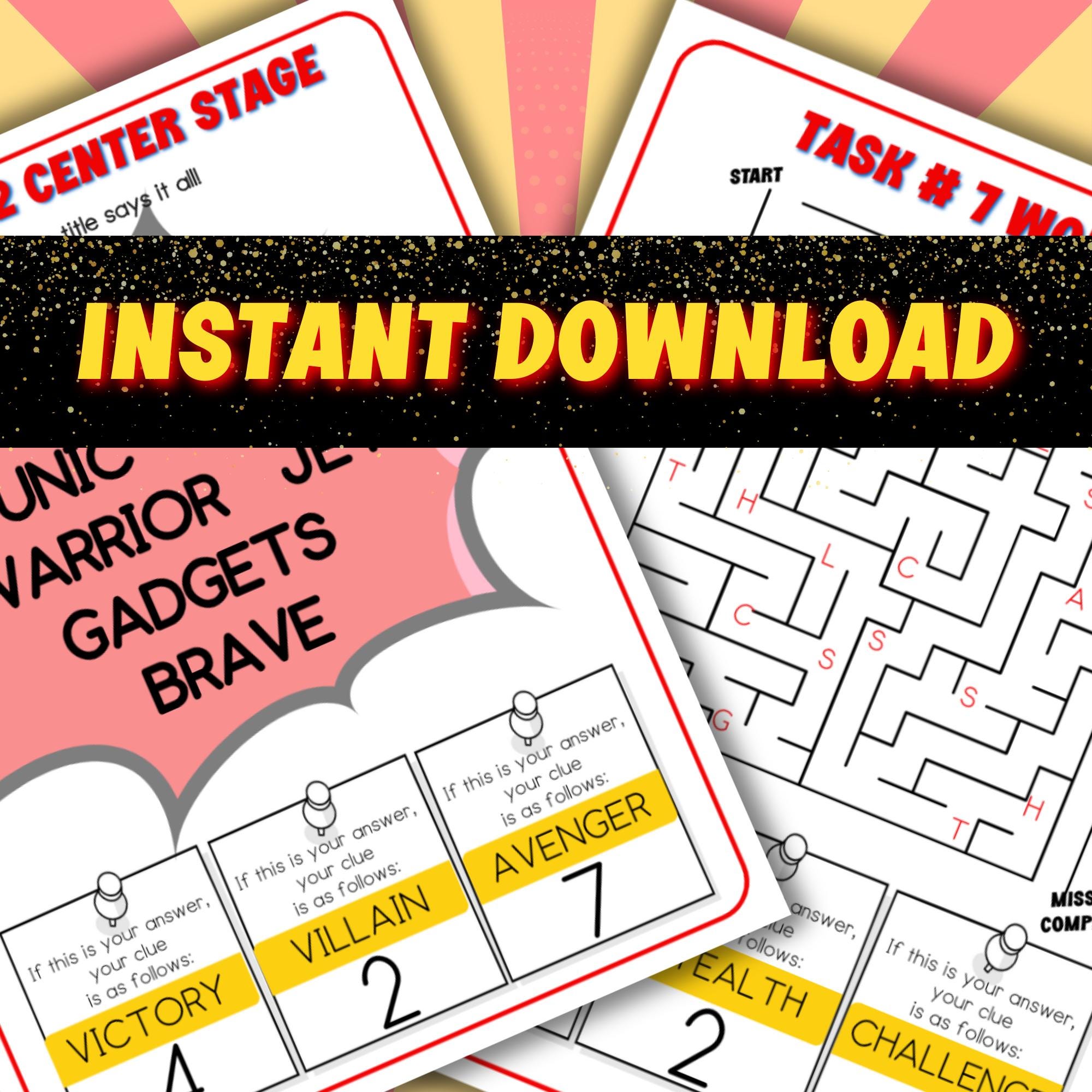 Superhero Escape Room for Kids, Superhero Activities for Children ...