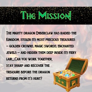 Dragons Lair Escape Room for Kids, Dragon Quest Activities for Children ...