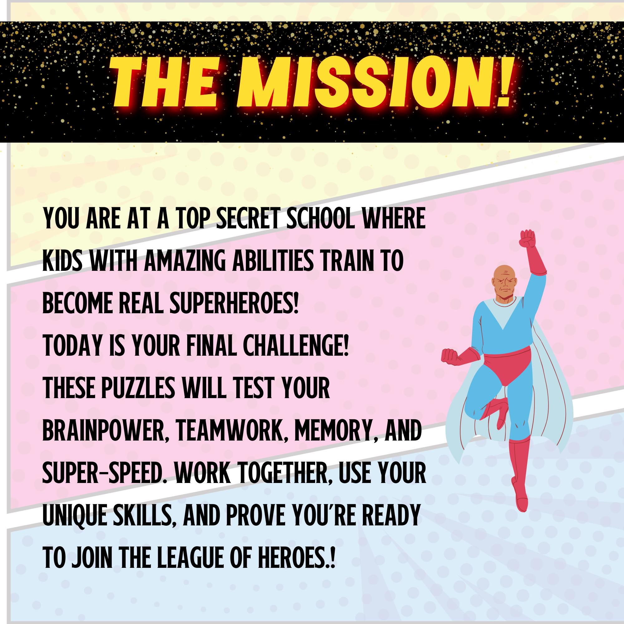 Superhero Escape Room for Kids, Superhero Activities for Children ...