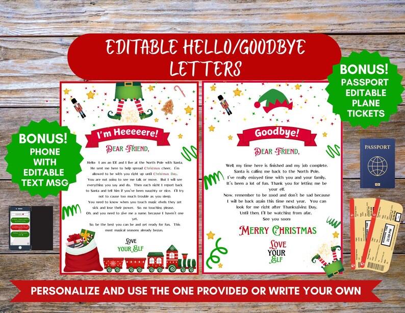2026 Mega Bundle Christmas Editable Kit, Printable (digital Download ...