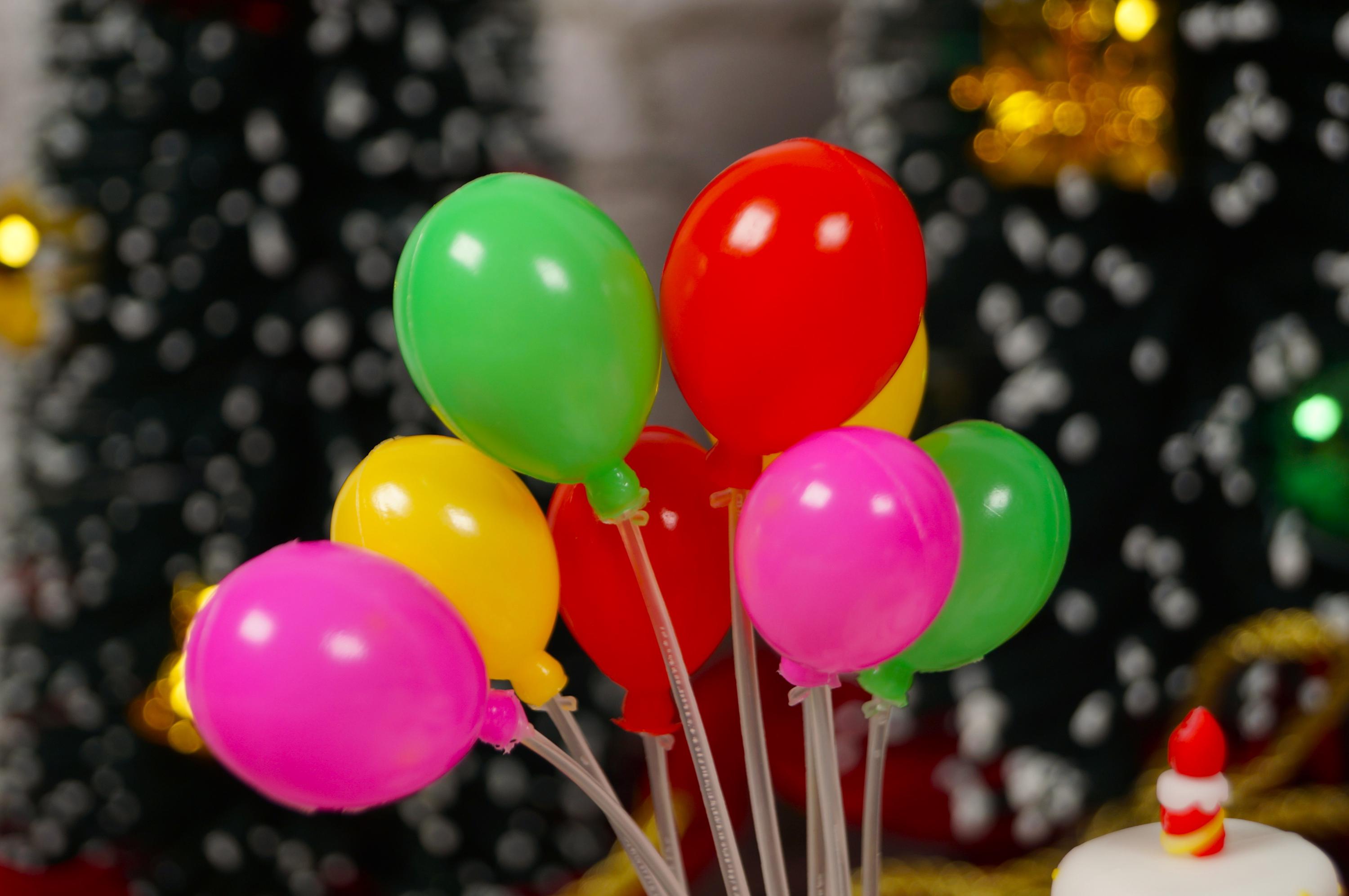 Elf Happy Birthday Miniature Cake & Balloons Set - Etsy