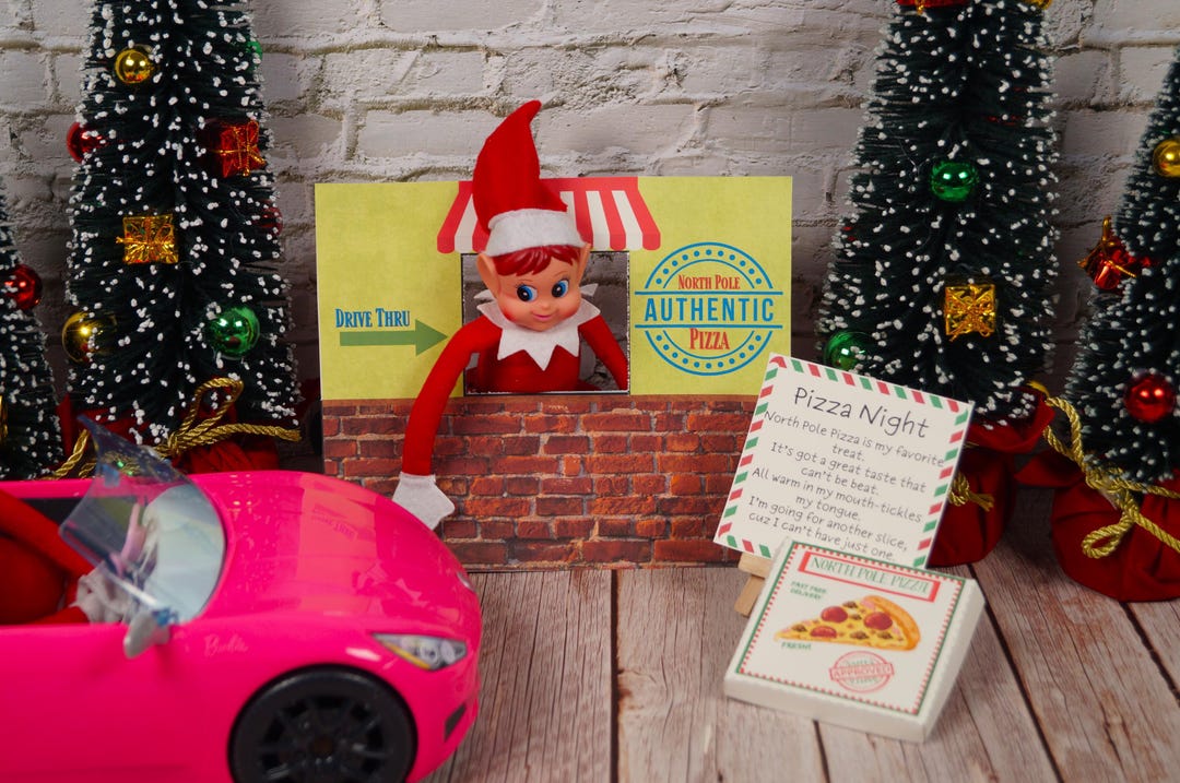 Pizza, Pizza Night, Elf Pizza, Elf Prop, Christmas Elf, Elf Ideas ...