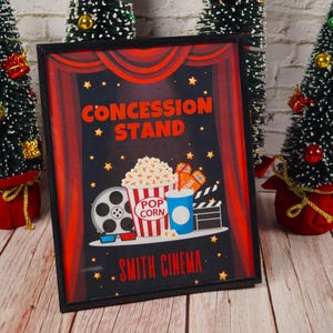 Movie Concessions, Movie Sign, Movie Theater, Family Movie Night, Movie ...