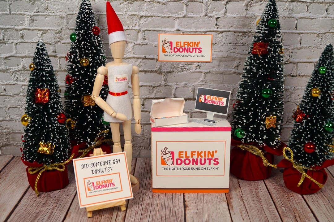 Elfkin Donuts, Donut Shop, Elf Ideas, Elf Prop, Christmas Elf, Elf ...