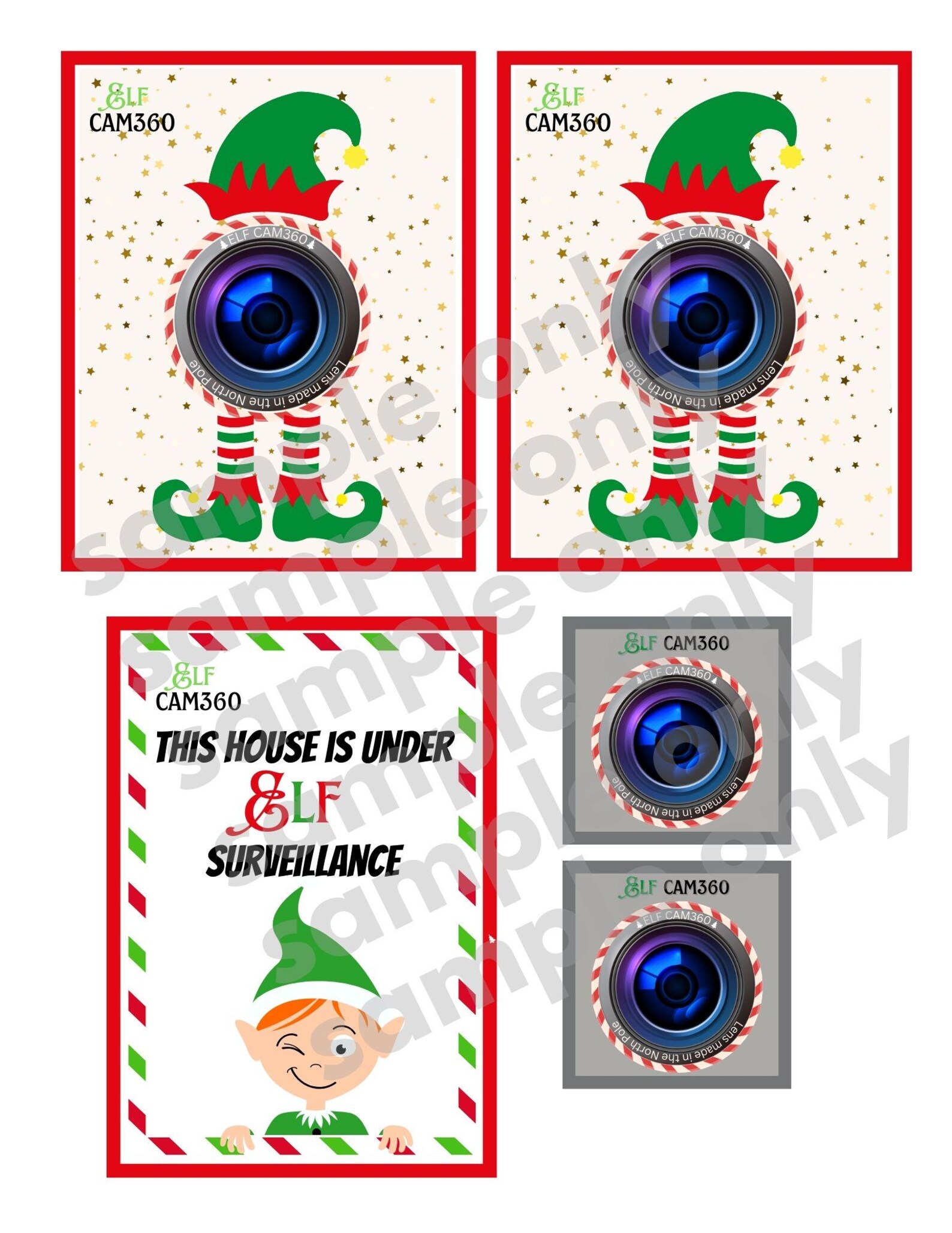 Elf Cam 360 Surveillance Printable (digital Download) - Etsy