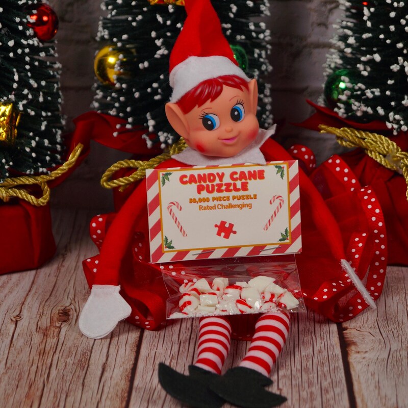 Candy Cane Puzzle - Etsy