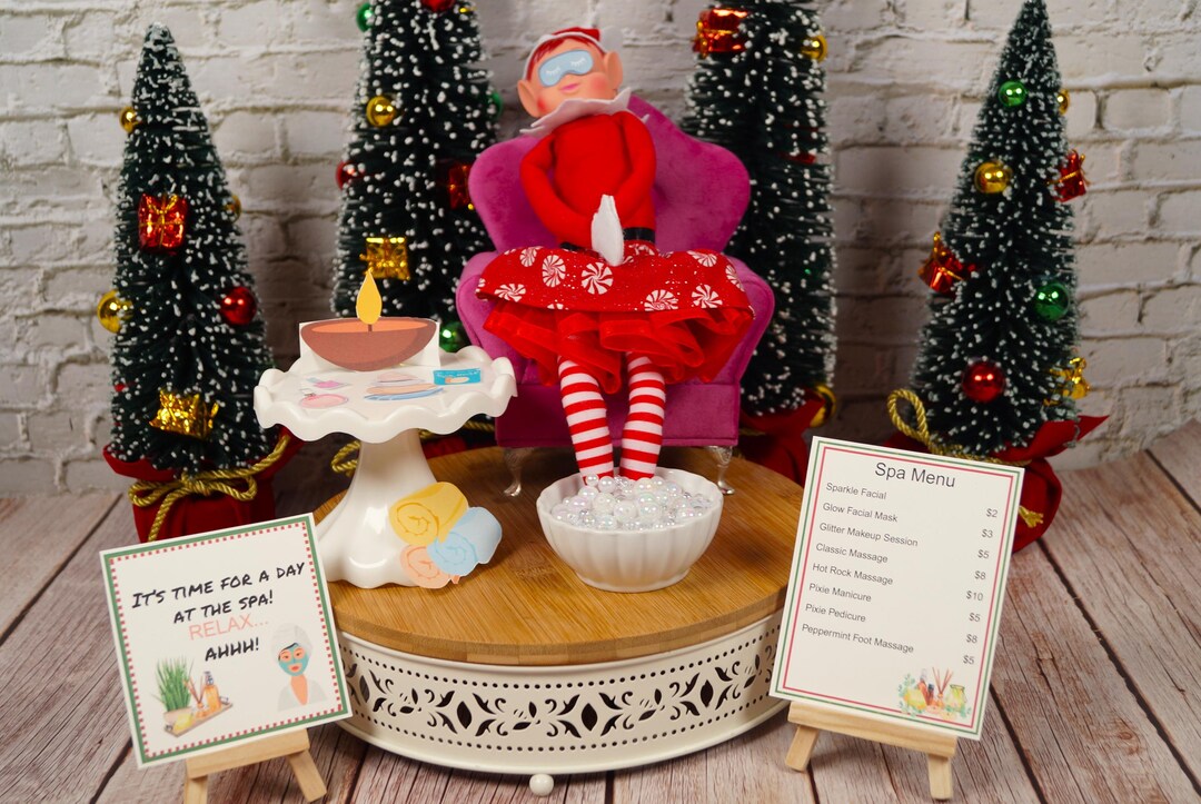 Elf Spa Day Template, Spa Day, Elf Spa, Elf Accessories, Elf Prop, Elf ...