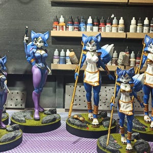 3D Figure Krystal Primitive - Star Fox - Figure - Print 3D - Resin ...