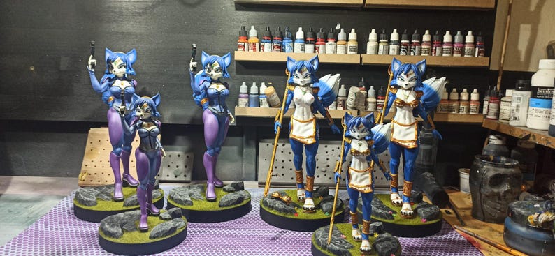 3D Figure Krystal Primitive - Star Fox - Figure - Print 3D - Resin ...