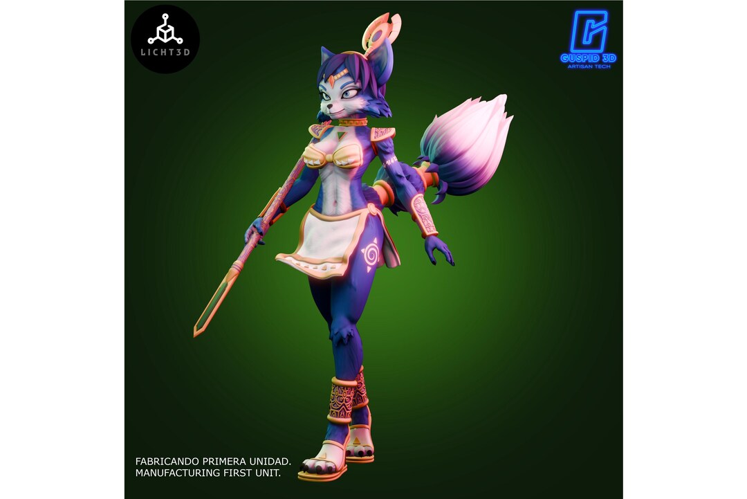 3D Figure Krystal Primitive - Star Fox - Figure - Print 3D - Resin ...