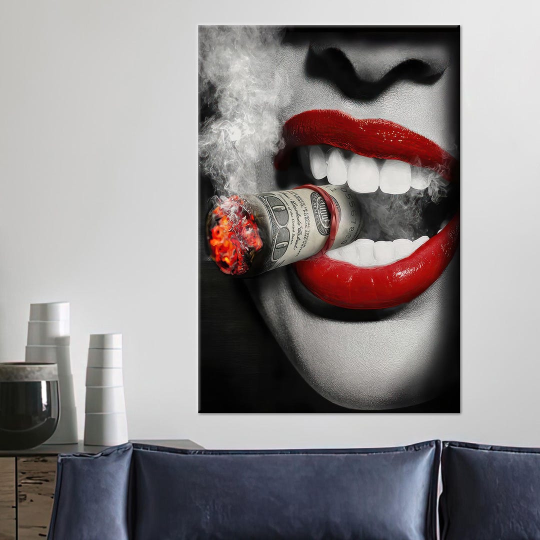 Woman Smoking Cigar, Woman, Smoking Woman, Money Cigar, Woman With Red ...