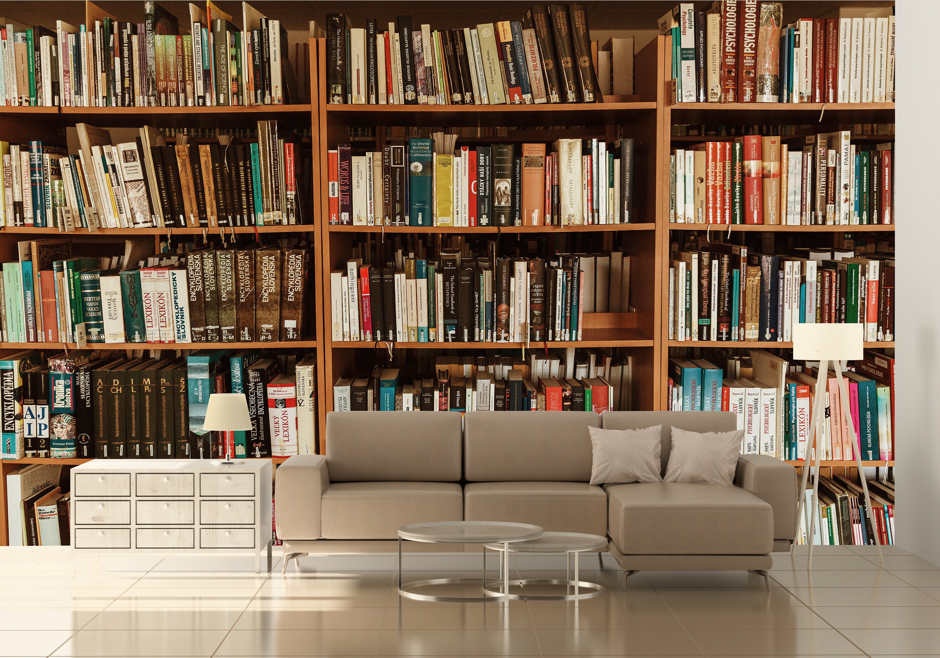 Library Wallpaper Book Wall Decor Modern Digital Paper Gift - Etsy