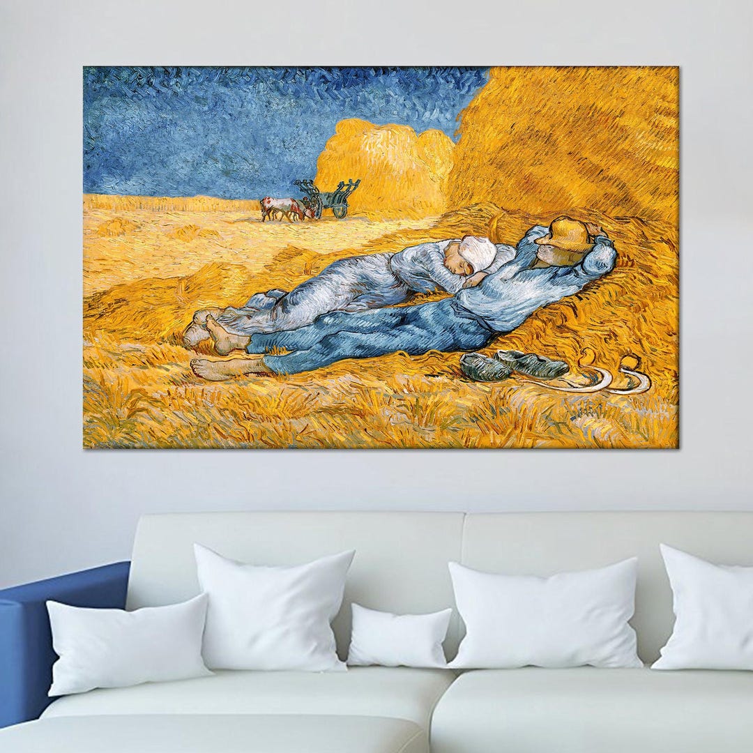 Van Gogh After Millet, Van Gogh Noon, Rest From Work, Vincent Van Gogh ...