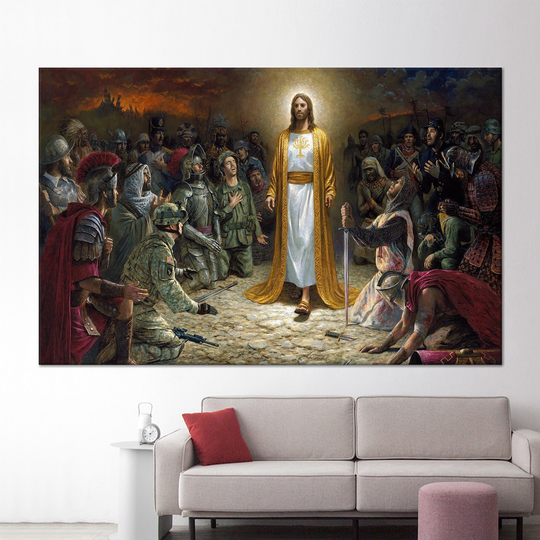 Jesus Christ Wall Art Decor, Modern Canvas Decor, Boho Wall Decor ...