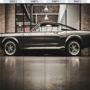 Ford Mustang Wallpaper Mural: Retro American Car, Self Adhesive - Etsy