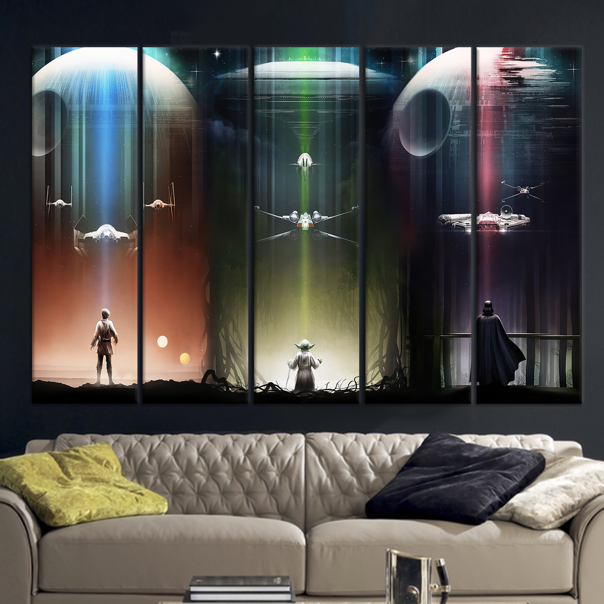Star Wars Poster, Star Wars Wall Art, Best Movie Canvas Poster, Modern ...
