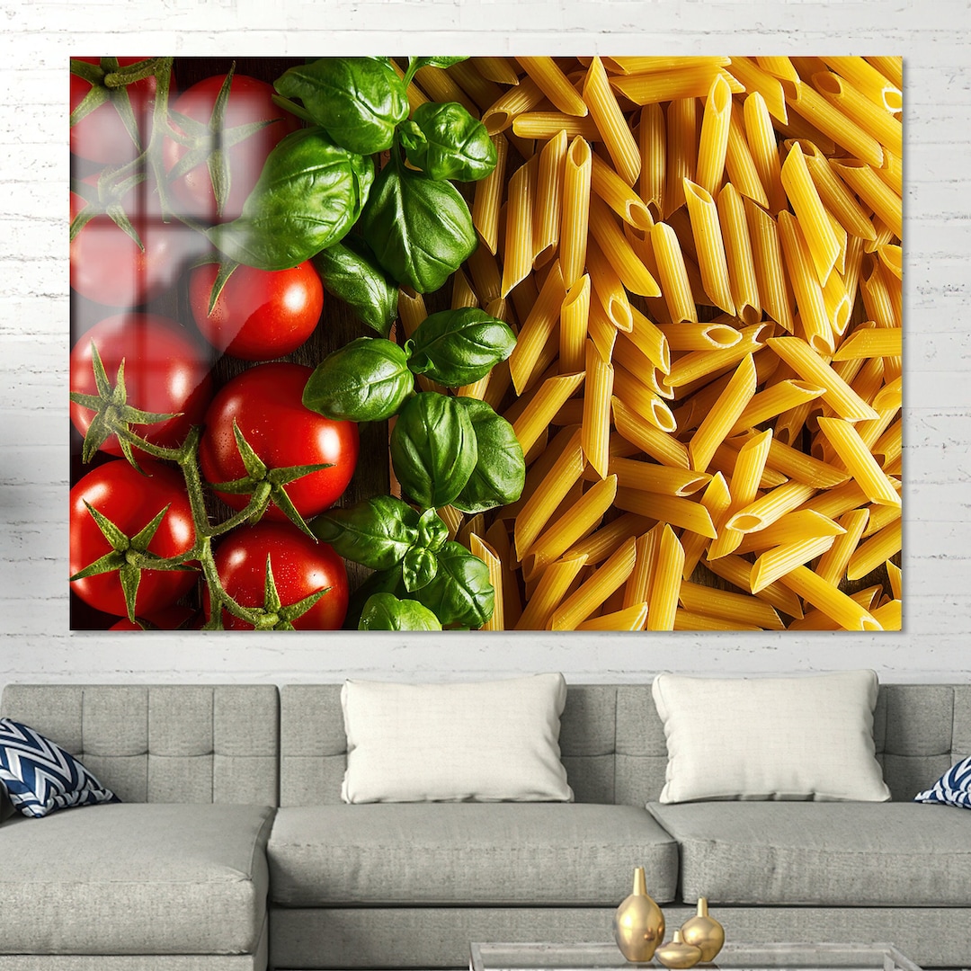 Pasta Canvas Art, Italian Pasta Wall Art Canvas, Food Concept Canvas ...