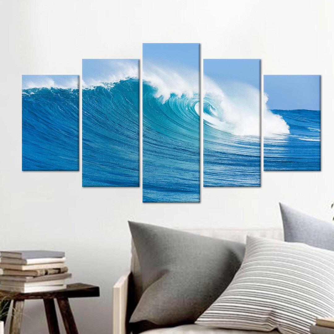 Ocean Wall Art Decor, Big Waves Art Decor, Personalized Gift for Mom ...